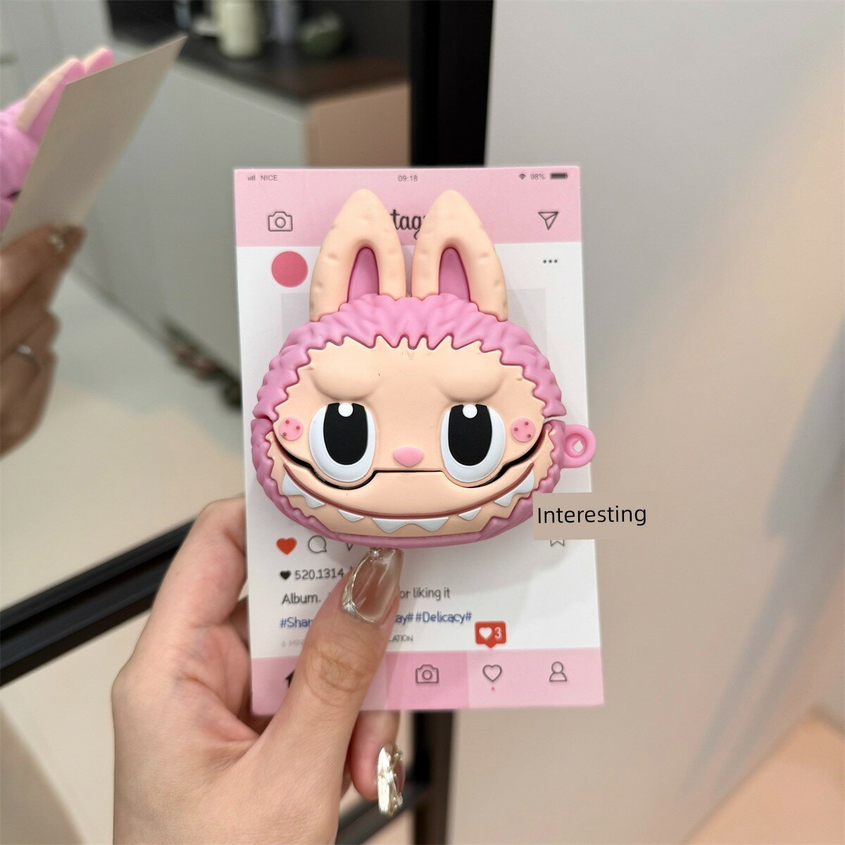 Защитный Чехол для Кейса Miniso Ear-Clip MJ1 Силикон Мультяшный Лабы Кролик для HS201 Беспроводных Наушников