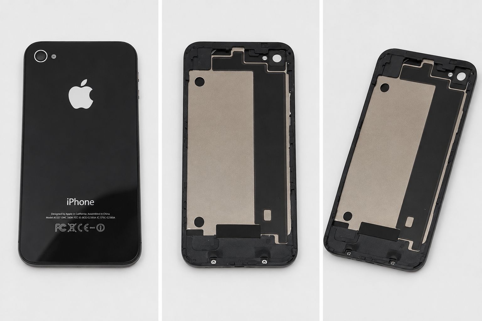 Задняя крышка корпуса для смартфона Apple iPhone 4 A1332, черная