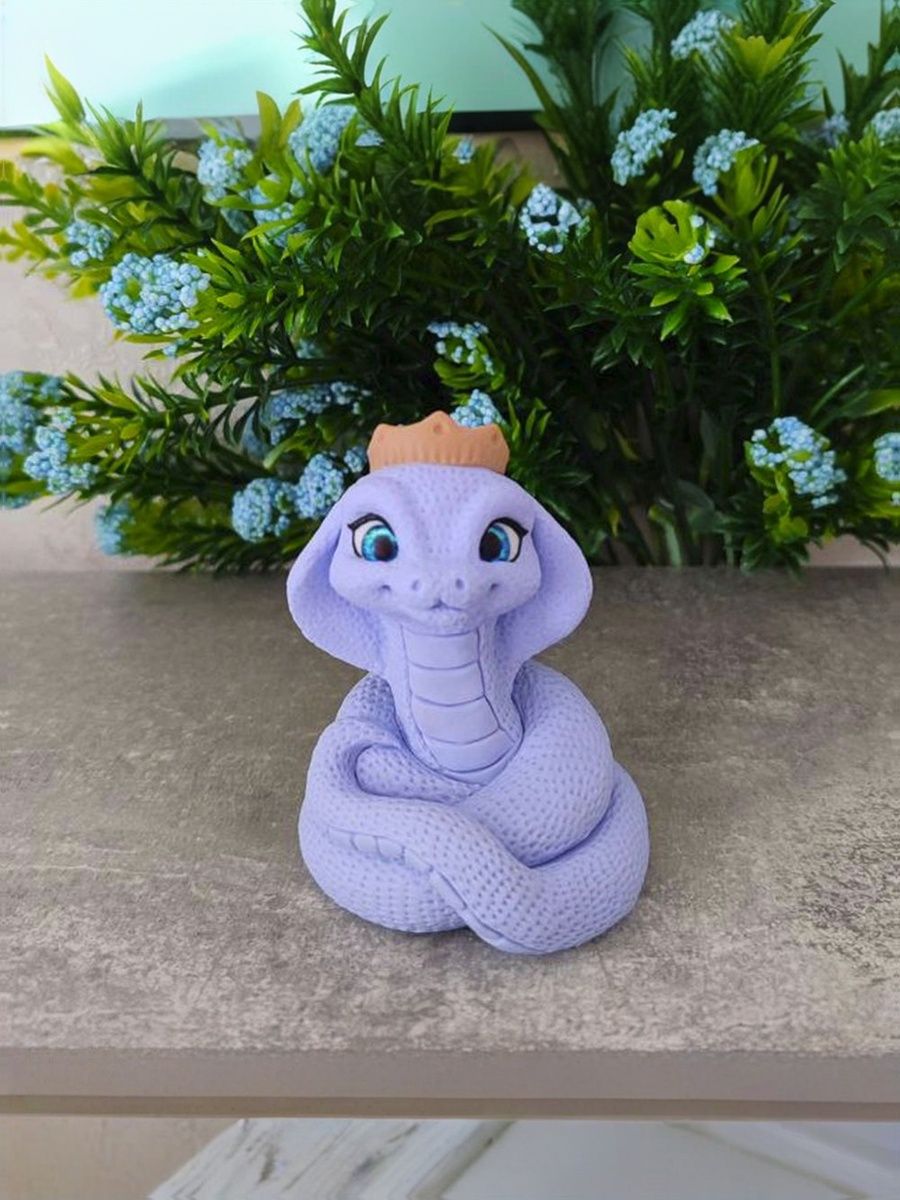Силиконовая 3D-фигурка для мыловарения "Змея/Кобра Муза" от бренда VJ Molds.
