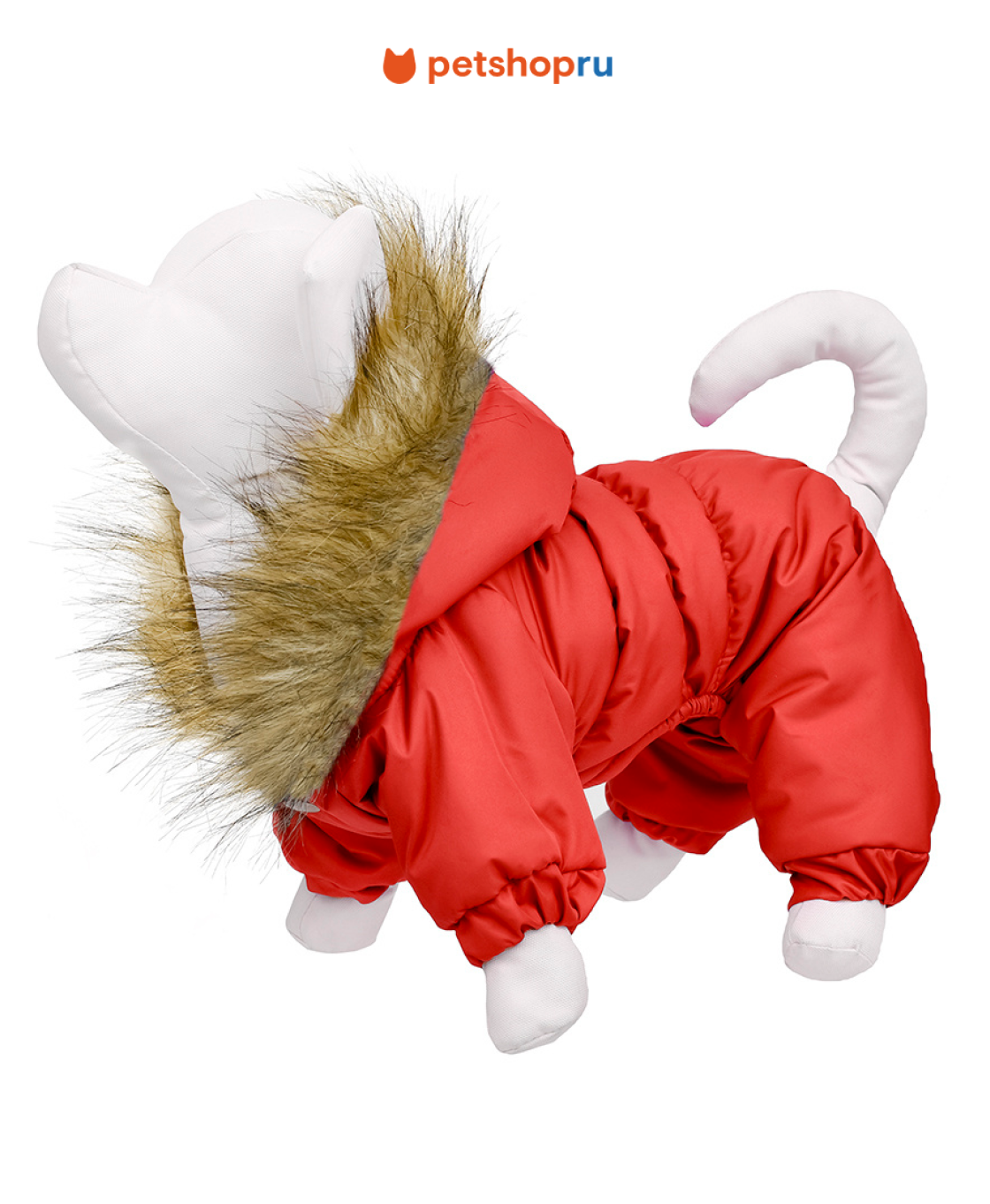 Tappi одежда Зимний комбинезон для собак с подкладкой "Сальвия" красный Размер S