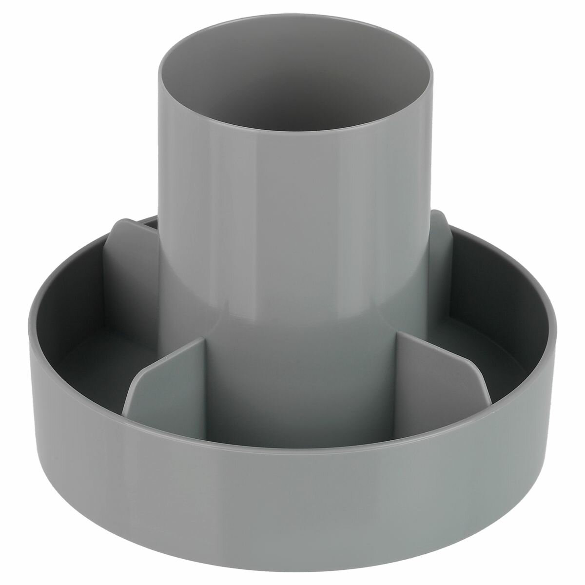 9 шт. Настольная подставка СТАММ "Метеор", пластиковая, серая