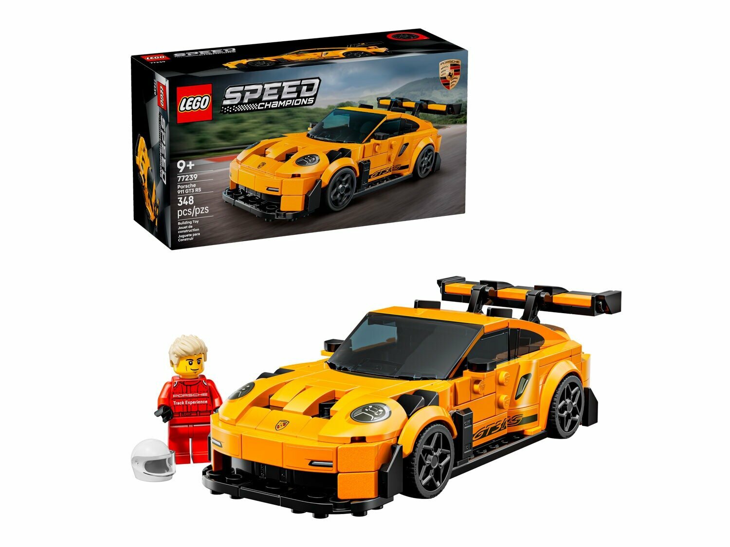 Конструктор LEGO Speed Champions 77239 Автомобиль Porsche 911 GT3 RS, 348 дет.