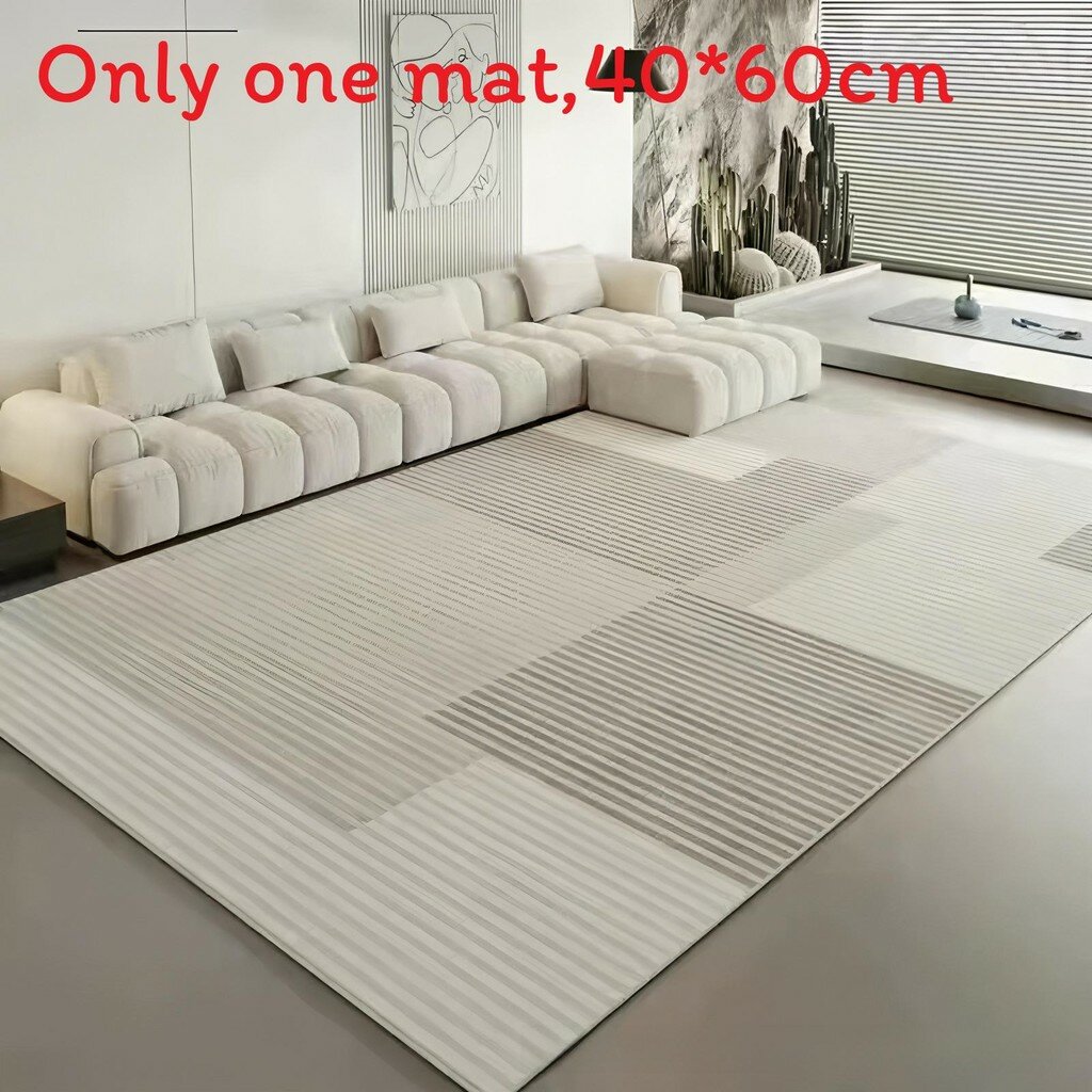 Мягкий половик складной в полоску стиль h для гостиной и столовой