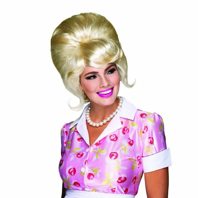 Парик WIDMANN "Улей 60-х", волнистые волосы, блонд, длина 27 см