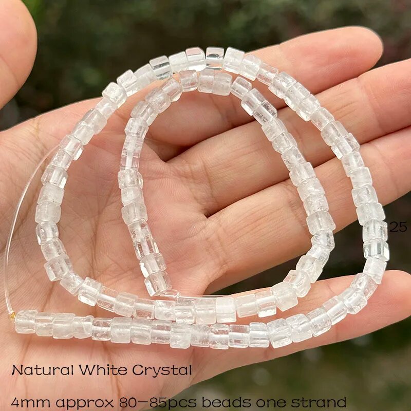 Кристаллы кварца бусины jbyzbsm 4-12мм Белый, 4mm square