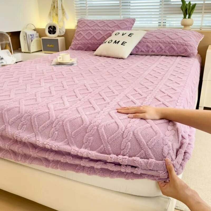 IKEA Наматрасник-чехол 200x220х28см сиреневый