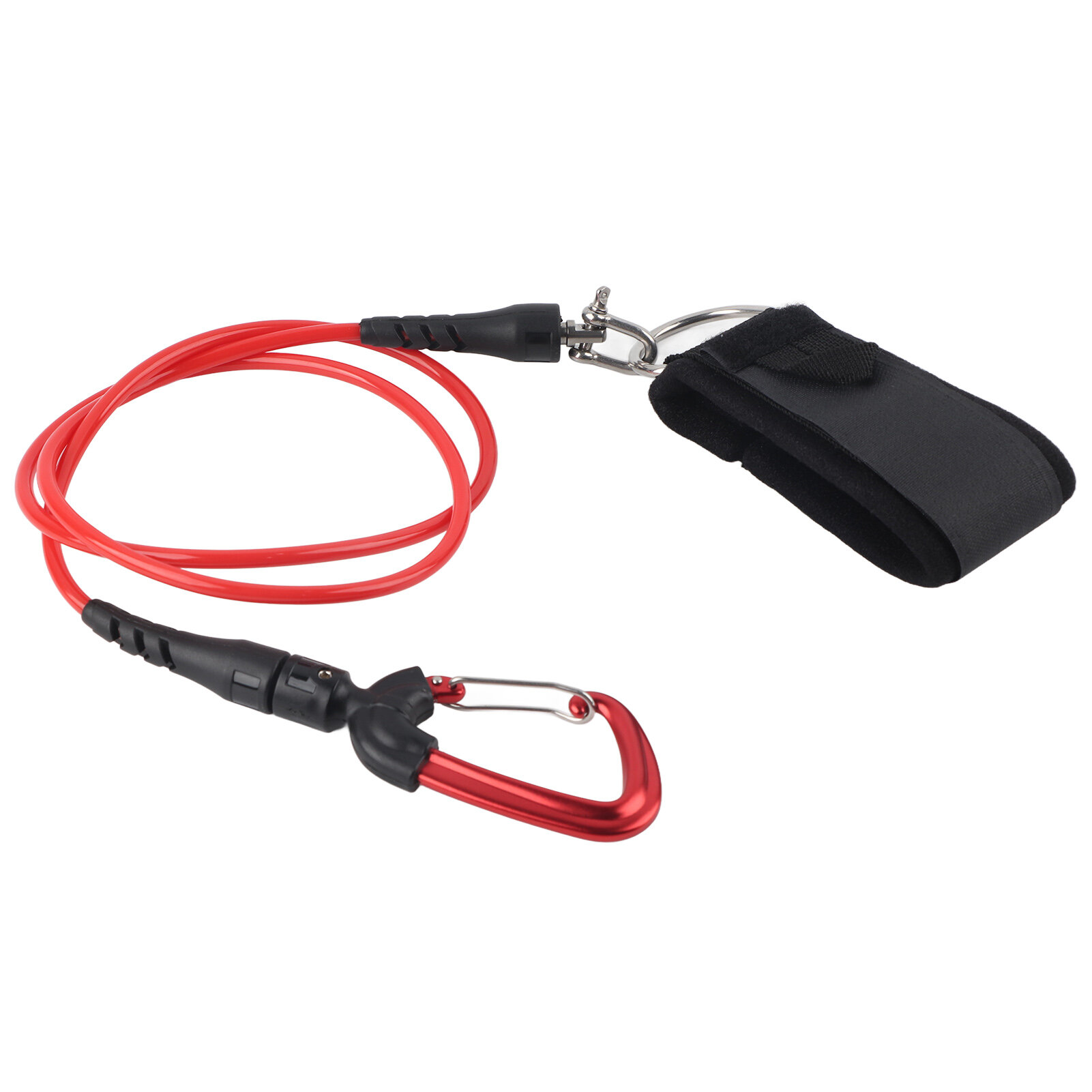 Фридайвинг Ланьярд Лейш Погружение Погружение веревочный кабель с браслетом карабинера для подводных Sportsred