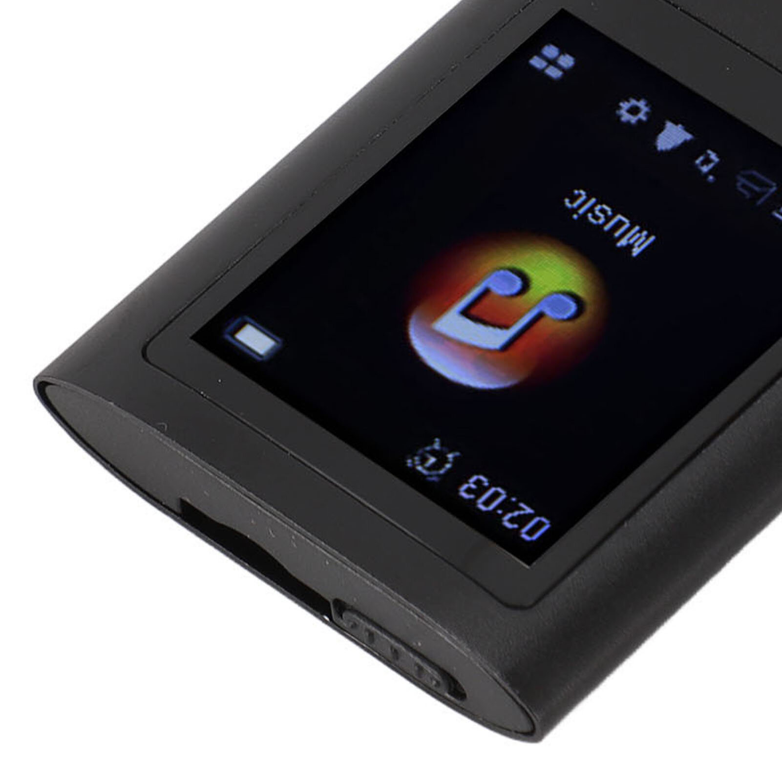 Портативный музыкальный MP3-плеер 1,8-дюймовый TFT-экран Звук Hi-Fi 7 режимов звуковых эффектов Перезаряжаемый через USB цифровой видеомузыкальный проигрыватель Черный с картой памяти 8G