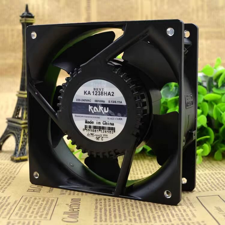 KAKU KA1238HA2 220V 0.13A 21W 120*38mm Шарикоподшипник высокотемпературный водонепроницаемый вентилятор охлаждения