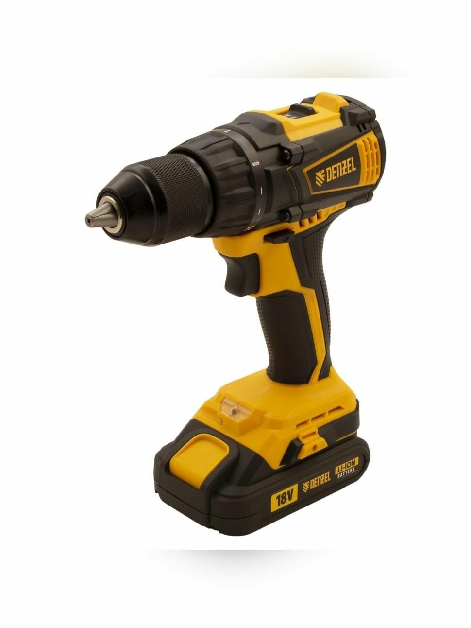 Дрель-шуруповерт аккумуляторная, бесщет. BLDL-IB-18-02, Li-Ion, 18 В, 2 акк.// Denzel