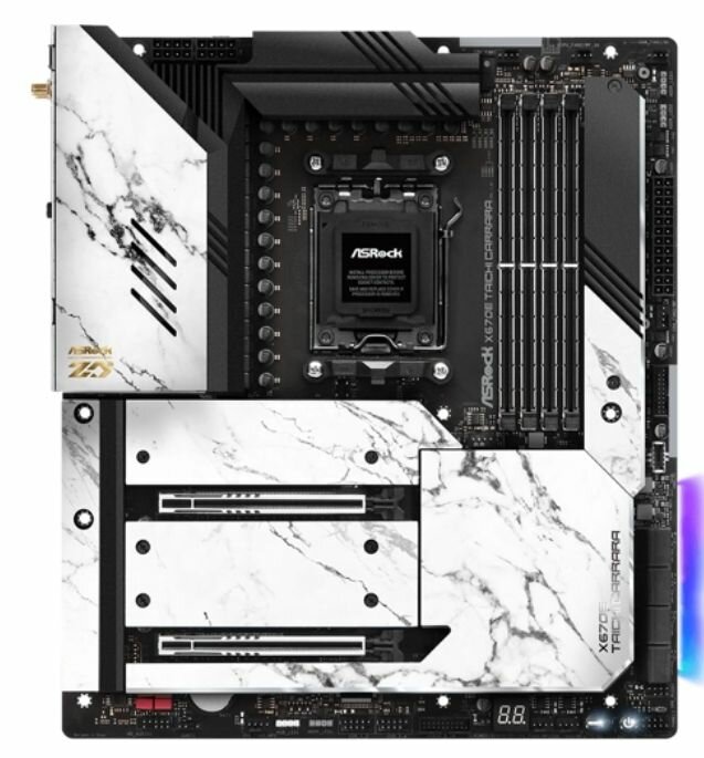 Материнская плата ASRock X670E Taichi Carrara (X670E Taichi Carrara) - AM5, AMD X670, 4хDDR5-4800 МГц, 2хPCI-Ex16, 4хM.2, E-ATX