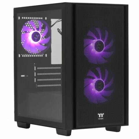 Компьютерный корпус Thermaltake Versa H16 TG ARGB (CA-1Y8-00S1WN-01) черный - Mini Tower, Micro-ATX, Mini-ITX, USB 2.0 Type-A
