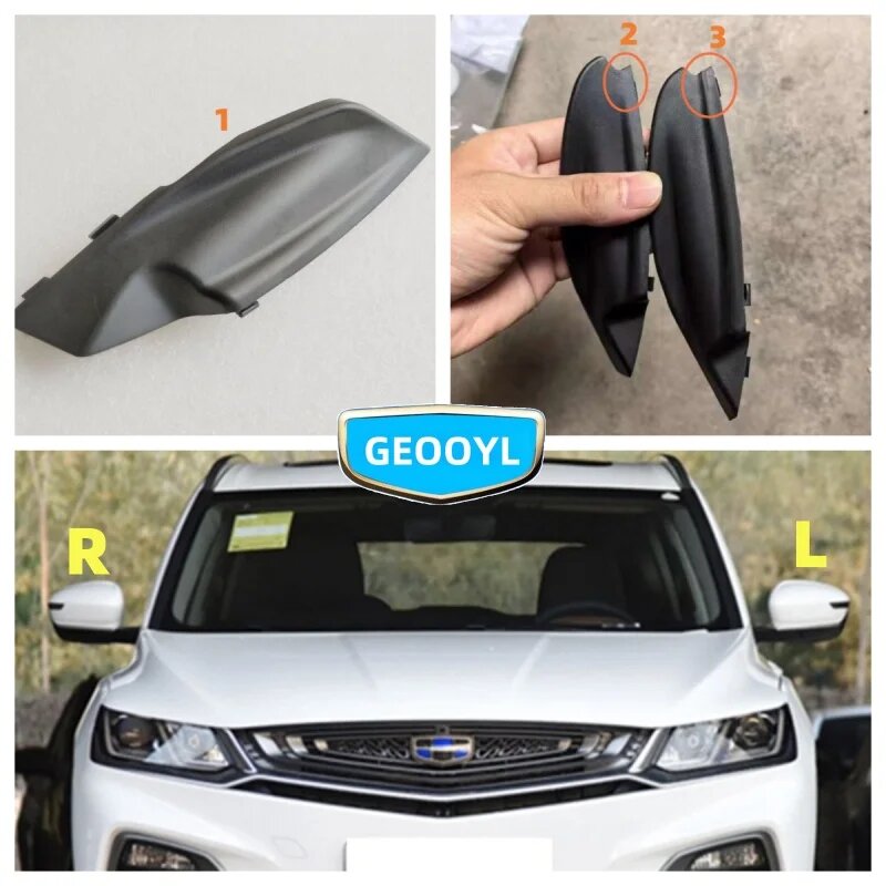 Дефлектор лобового стекла автомобиля, боковая накладка вентиляции, для Geely Coolray Plus Pro, Proton X50, Blues, SX11 R3