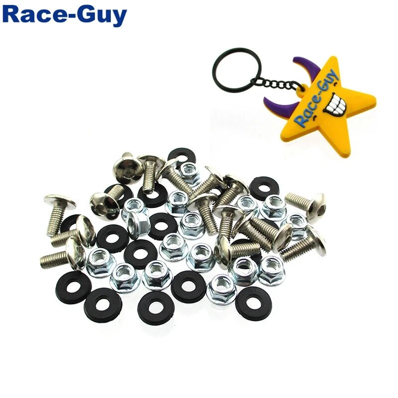 Комплект винтов для шайбы болтов и крыльев, комплект из 16 пластиковых гаек M6 X 16 для квадроциклов и квадроциклов 50 куб. См, 70 куб. См, 90 куб. См, 110 куб. См, 125 куб. См