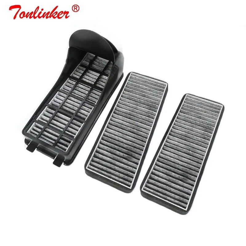 Воздушный фильтр TONLINKER для Volkswagen поло Gol Jettas Santana 2011-2019 Skoda Fabia Rapid 2011-2021, автомобильные Внешние угольные фильтры, 3 Filter and house