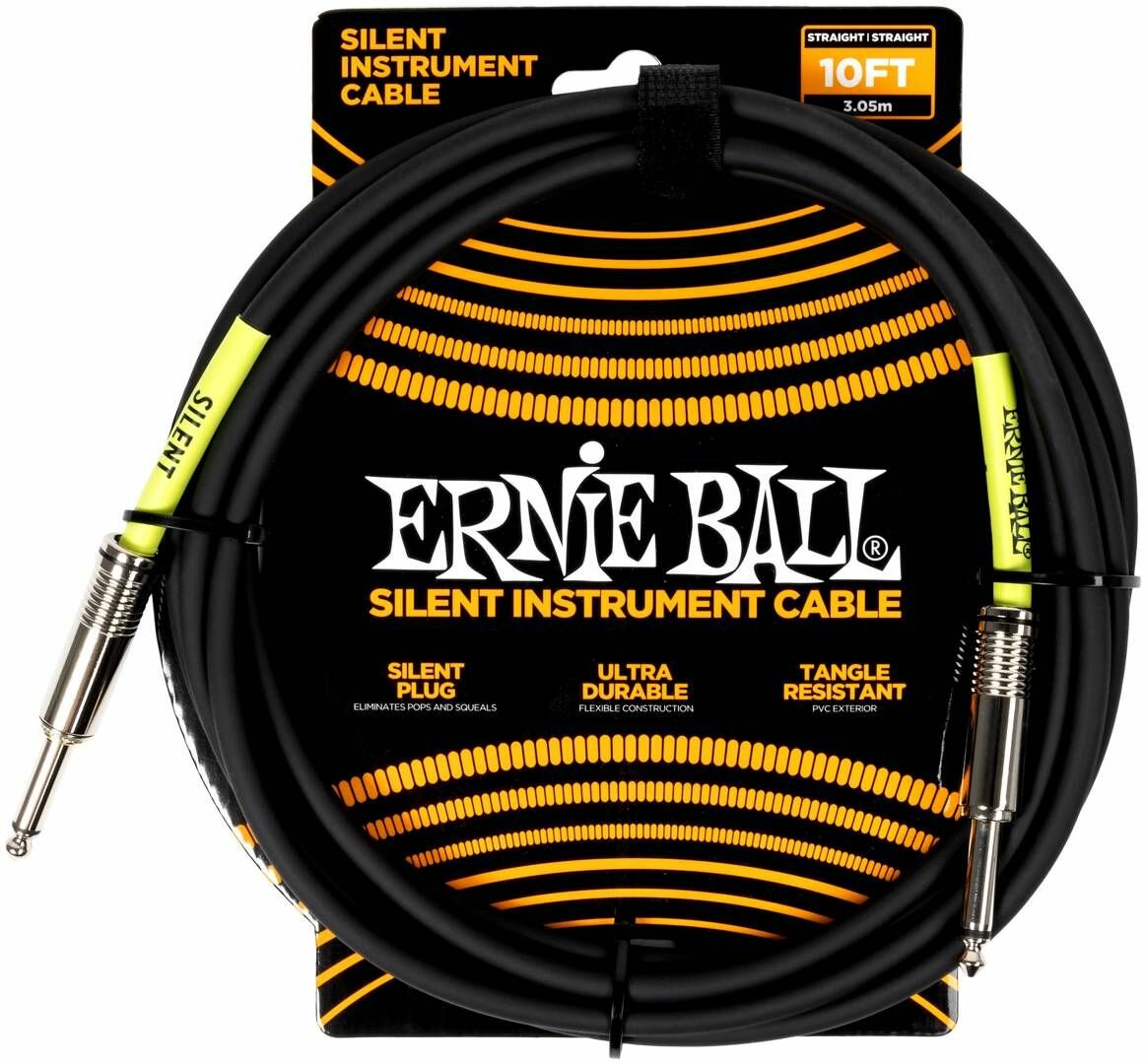 Кабель инструментальный, ERNIE BALL 6472, Silent, 3,05 м