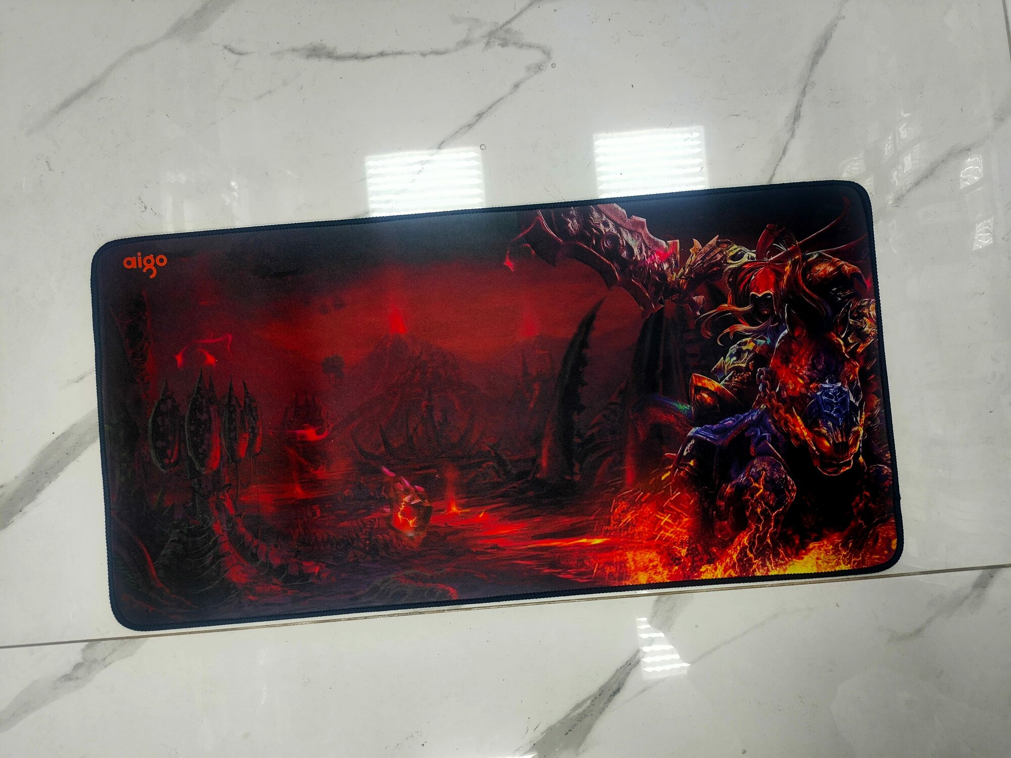 Коврик для мышки большой игровой 60х30 см с аниме рисунком Пауэр