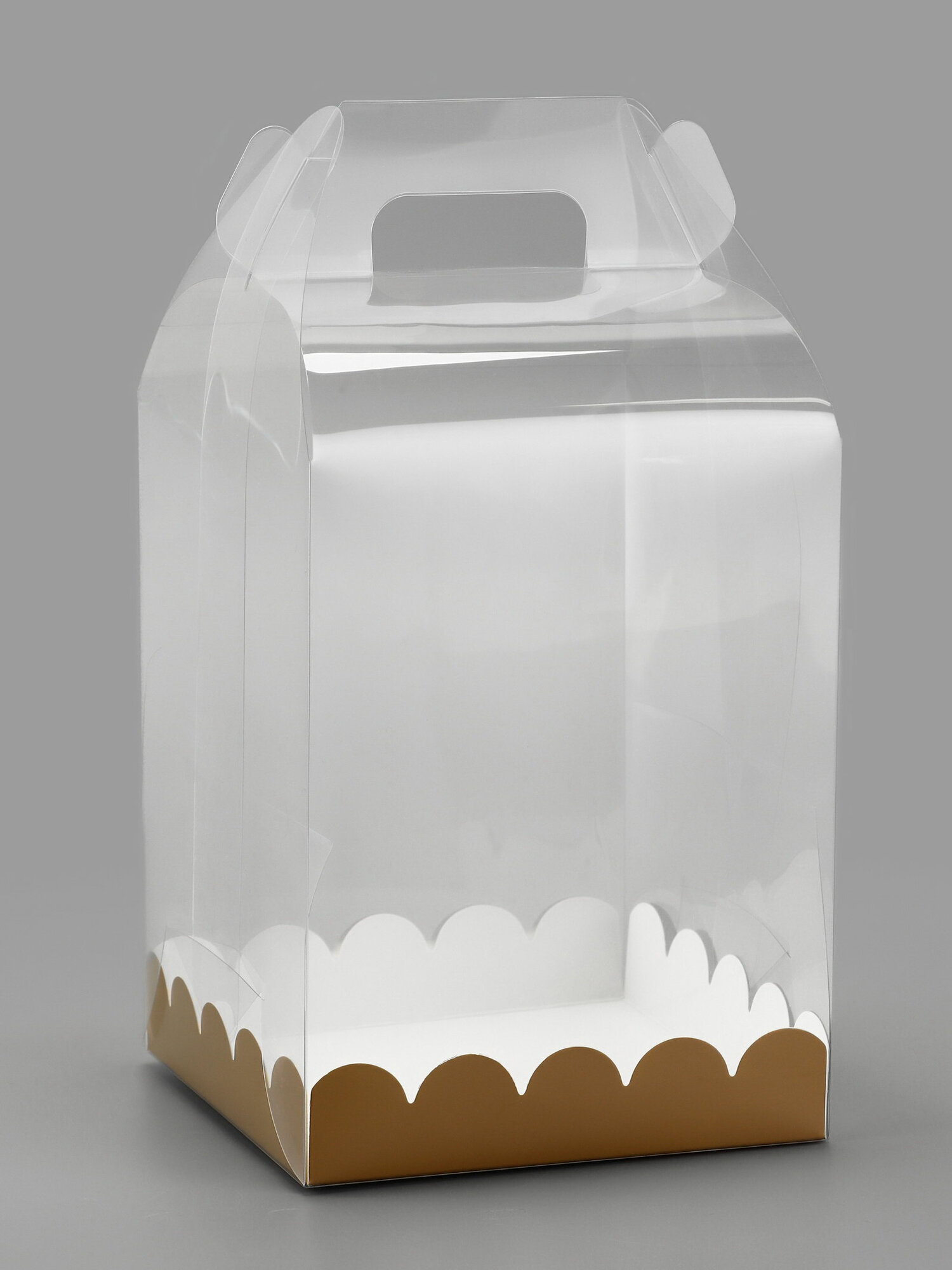 PVC Коробка для бенто - торта, прозрачная, 14x14x18 см, тематика праздника: день рождения