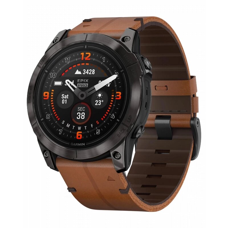 Умные часы Garmin Epix Pro Gen 2 Sapphire Edition 51 мм, 0100280430, Brown