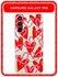 Чехол на Samsung Galaxy M16 / Самсунг Галакси М16 с принтом "Hearts doodles - 14...