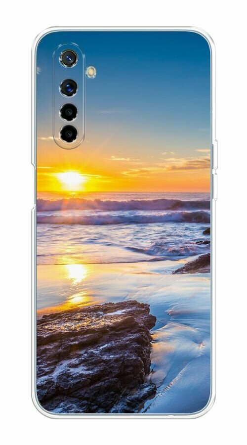 Силиконовый чехол на Realme 6 / Реалми 6 с принтом "Восход 6"