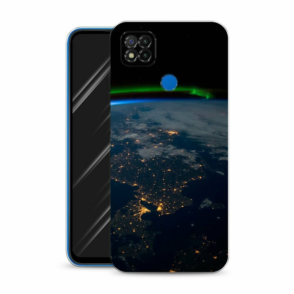 Чехол на Xiaomi Redmi 9C / Сяоми Редми 9C с принтом "Земля из космоса" — фото 1