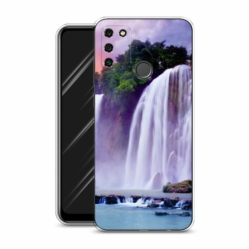 Силиконовый чехол на Honor 9A / Хонор 9А с принтом водопад 10 — фото 1