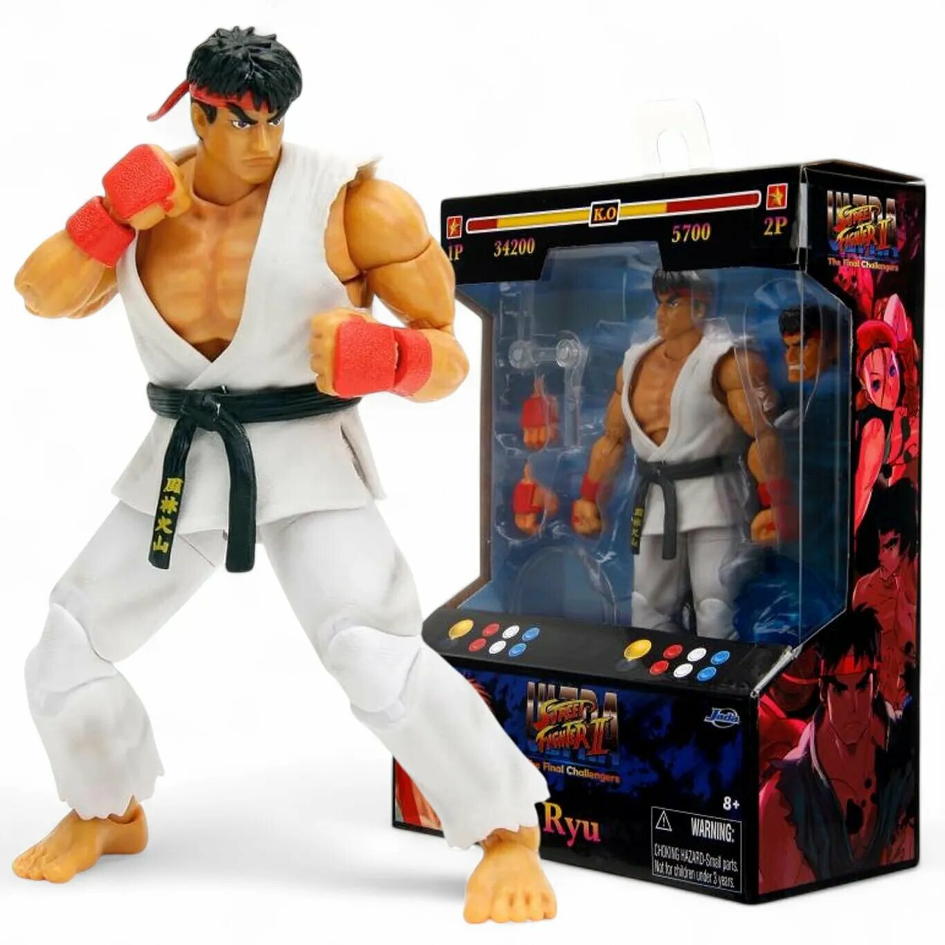 Фигурка Рю из игры «Ultra Street Fighter II» от Jada Toys, коллекционная