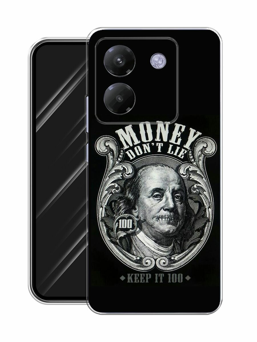 Силиконовый чехол на Poco M7 Pro / Поко М7 Про с принтом Money dont lie — фото 1