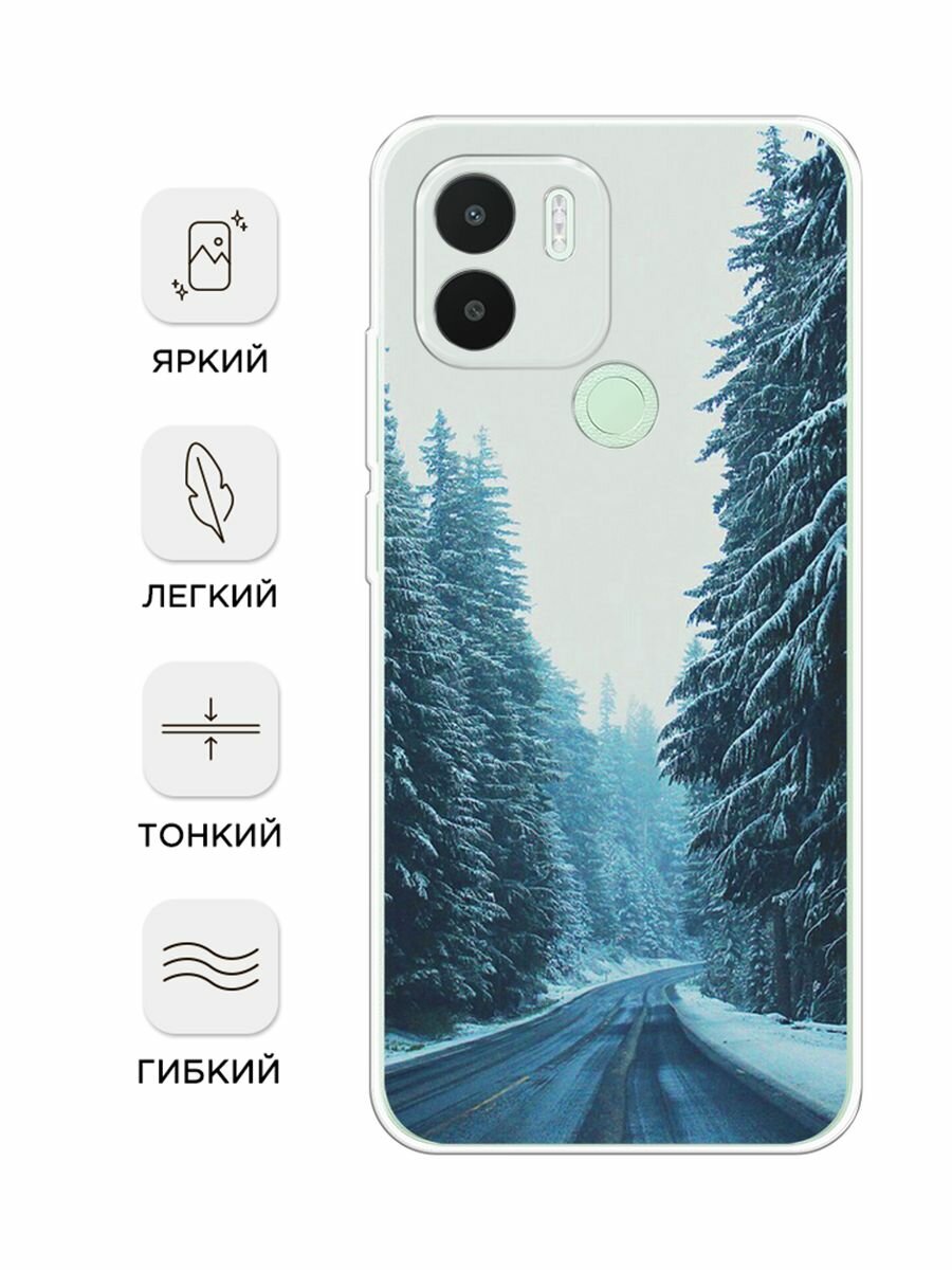Чехол на Xiaomi Redmi A1+/Redmi A2+/Poco C51/C50 / Редми A1+ с принтом Зима 9 — фото 1