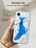 Чехол на Apple iPhone Air / Айфон Айр с принтом "Кит графика", прозрачный