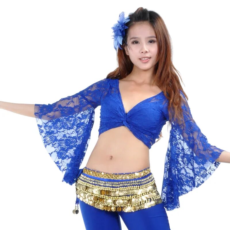 Топ для танца живота синий Royal Blue, полиэстер