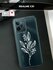 Чехол на Realme C31 / Реалми C31 с принтом "Ветка с листочками и цветами", прозр...