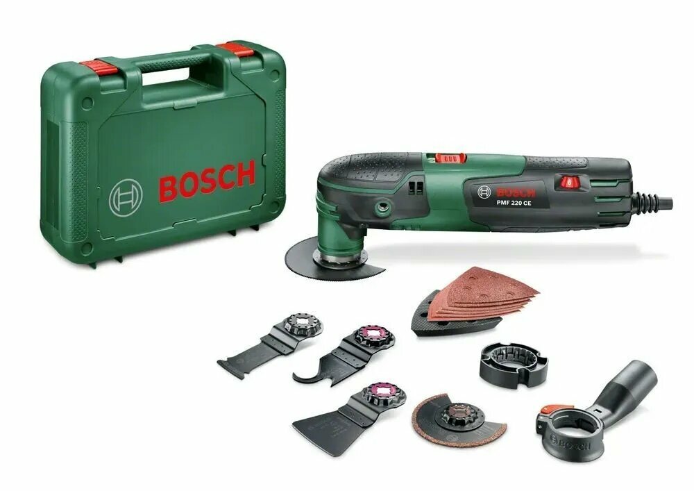 Инструмент многофункциональный Bosch PMF 220 CE Set, 0603102021