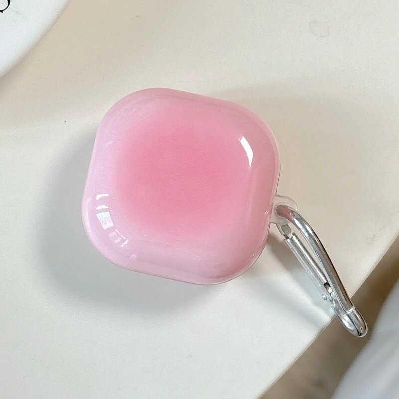 Чехол для наушников ярких цветов с градиентом для Samsung Galaxy Buds Live Buds FE Buds 2 Pro