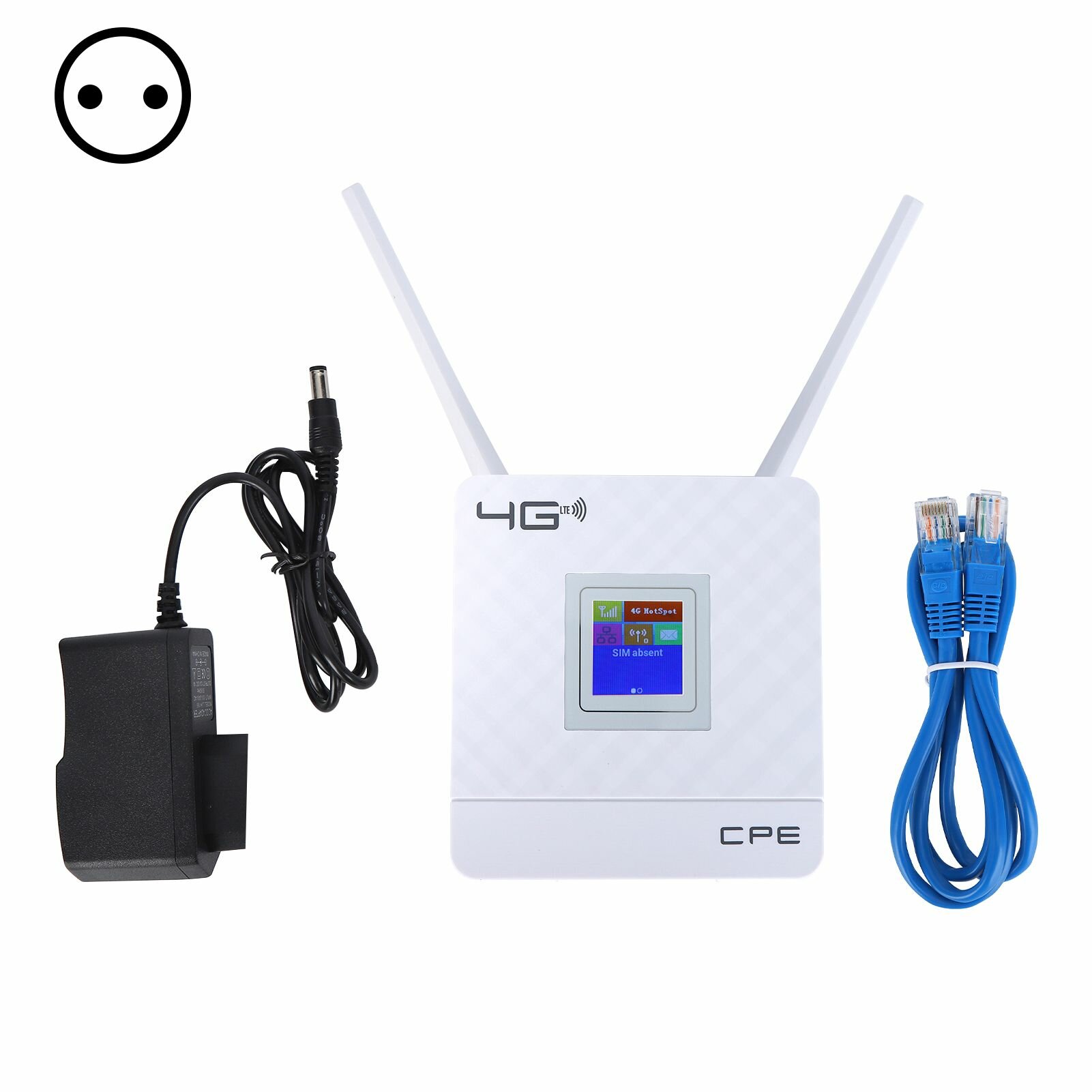 Маршрутизатор с процессором Портативный 4G WIFI FDD TDD LTE WCDMA GSM Внешняя антенна Слот для SIM-карты Порт WAN/LAN Беспроводной маршрут Вилка 100 240VEU