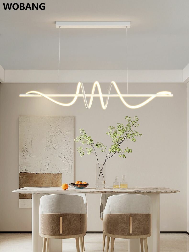 Потолочные люстры трех типов освещения, люстры для ресторанов, дистанционное управление, мощность 65 Вт, белый