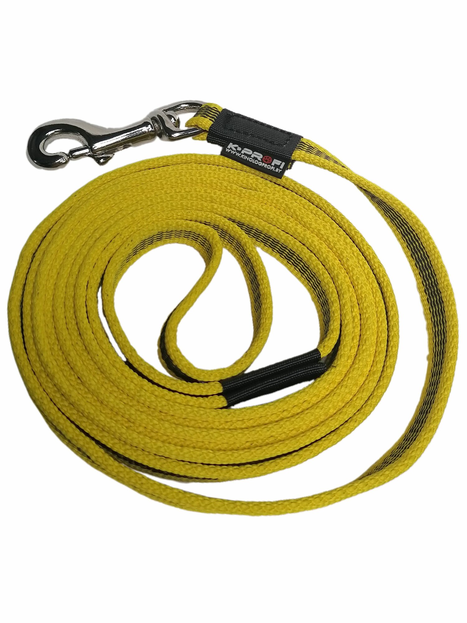 Прорезиненный поводок с мягкой стропой для собак 2м, 3м, 5м