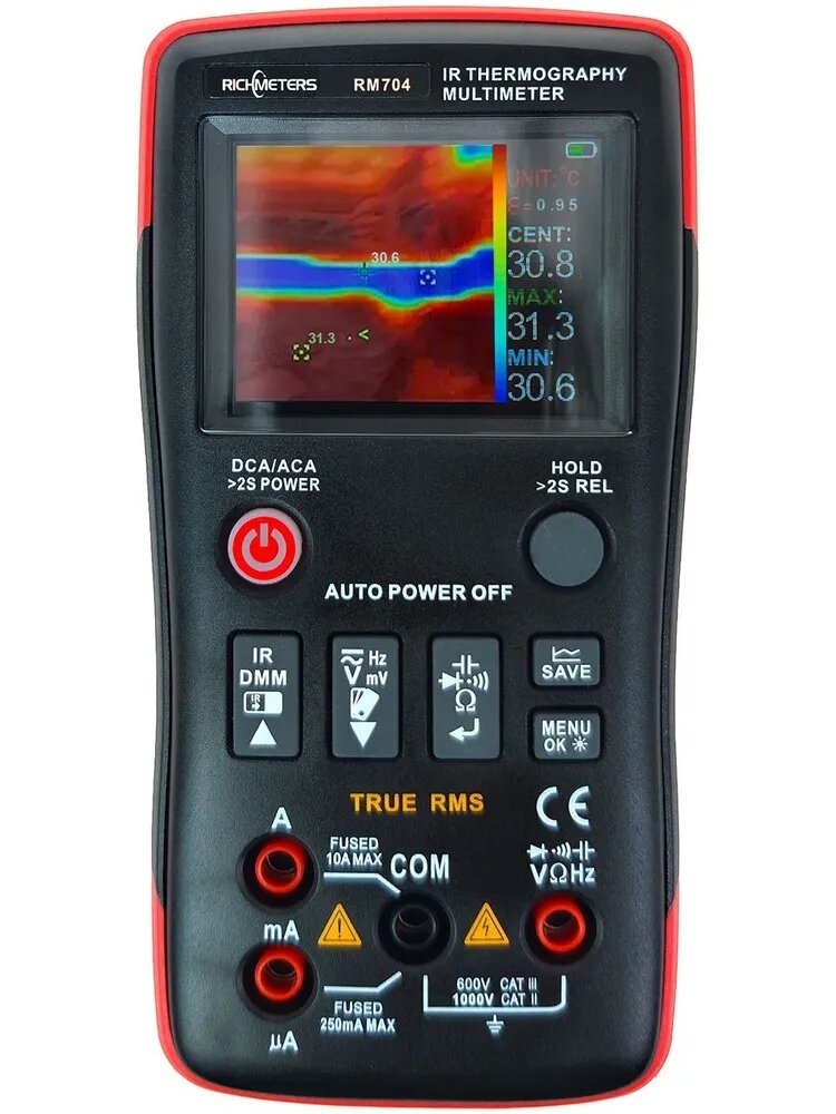 Тепловизионный мультиметр Richmeters RM704 USB Type-c Зарядка