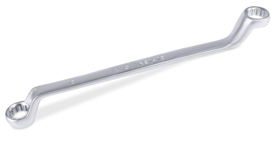 Ключ гаечный накидной изогнутый (14х16 мм) avs k21416