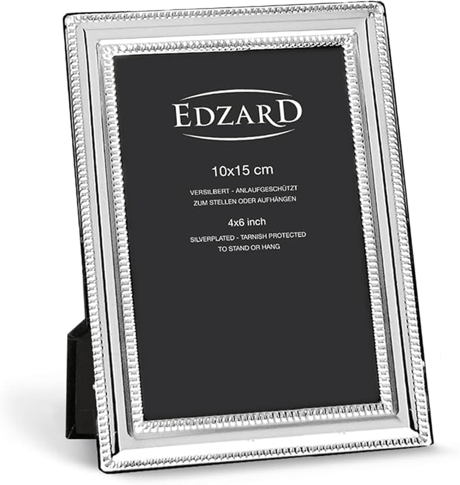 Рамка для фотографий Edzard Matera, размер 10х15 см, цвет серебристый, 4817_EDZARD