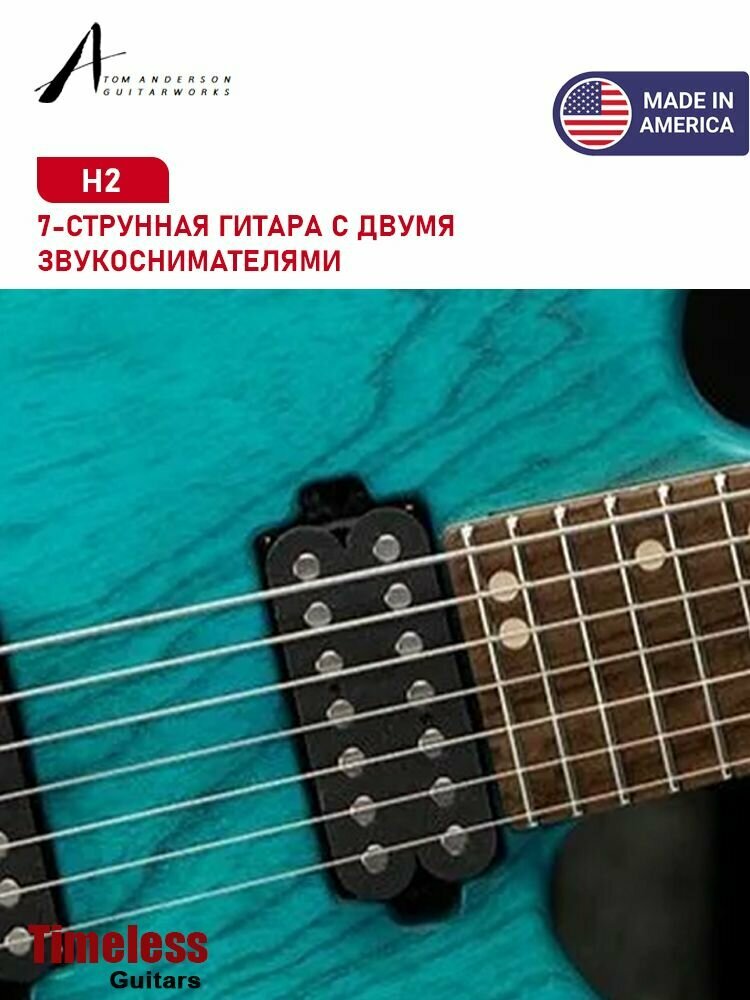 Tom Anderson 7-струнная гитара с двойными звукоснимателями H2
