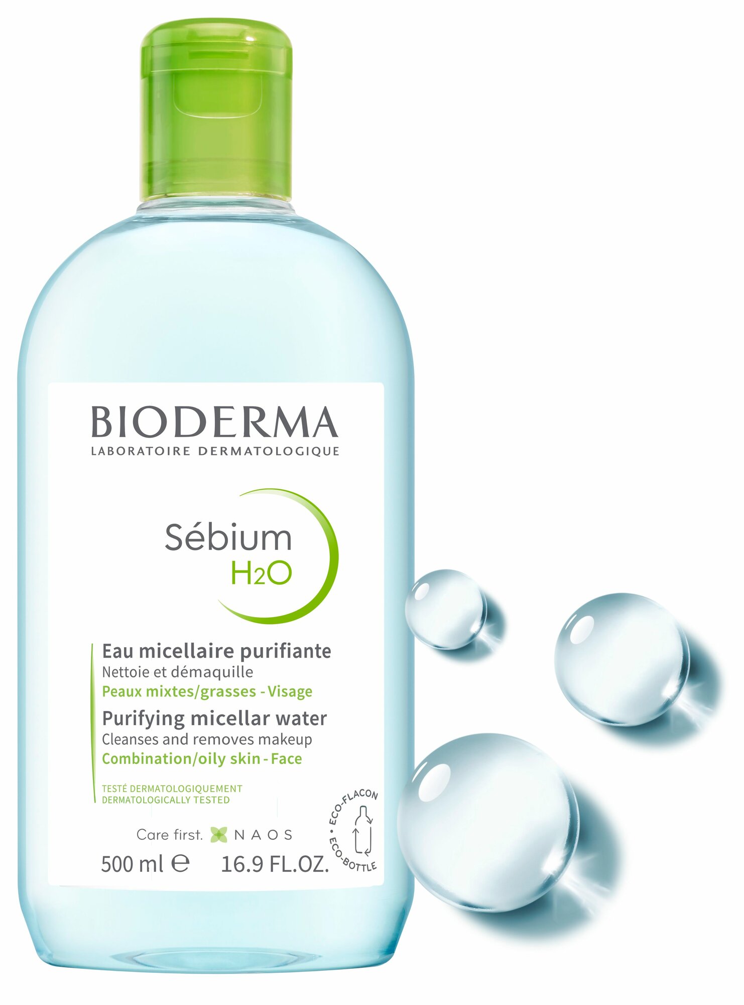 Мицеллярная Вода Bioderma Себиум H2O, 500мл, без спирта, для всех типов кожи