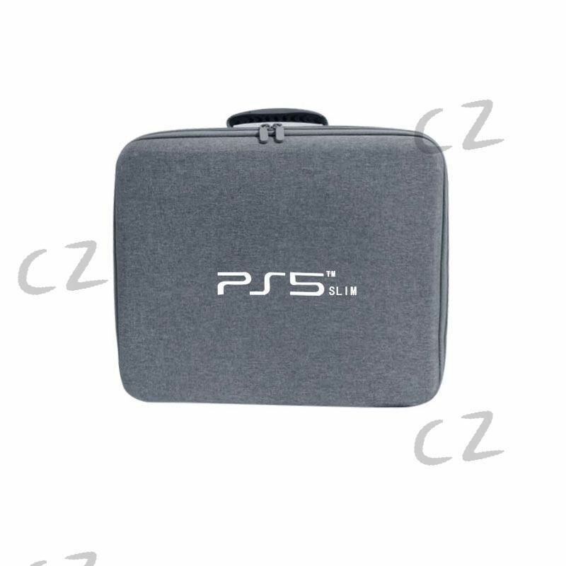 Дорожная сумка для хранения для консоли и геймпадов PS5 (Серый)-slim