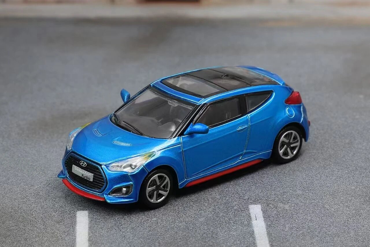Модель сплава Hyundai Veloster FS Turbo 1:64, Синий