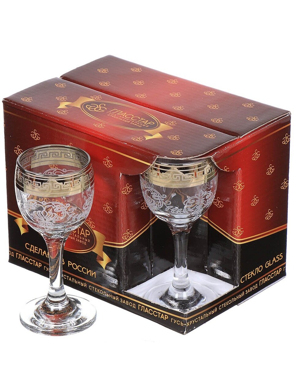 Рюмка Гусь-Хрустальный Стекольный завод Барокко, 60 мл 6 шт, GN134_3