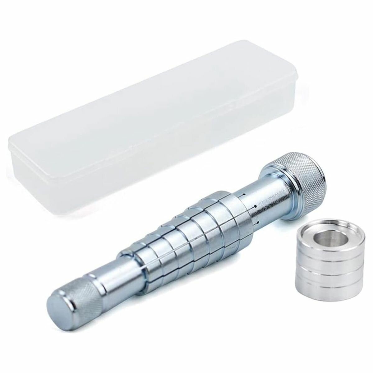 Растяжитель колец для увеличения размера обручальных колец, ювелирный инструмент для ремонта и регулировки размеров 17-24 мм, алюминиевый эластификатор с коническим удлинителем