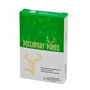 Potenport Panto восстановление нижнего отдела репродуктивного тракта Сашера-Мед, 10 таблеток