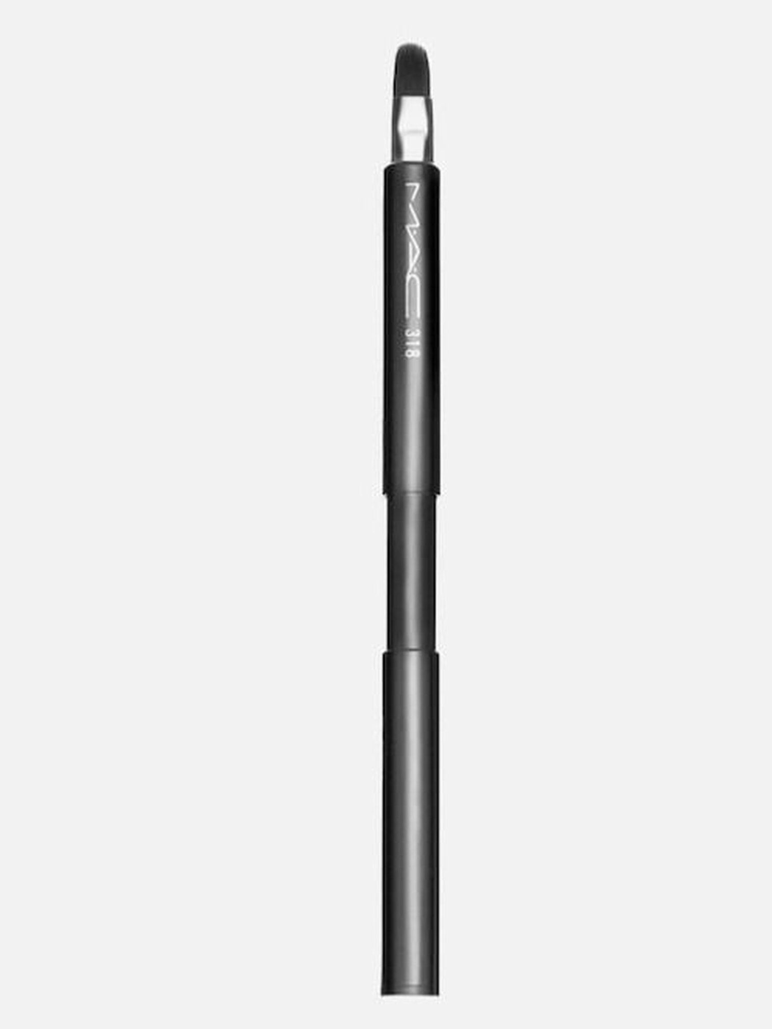 Кисть M.A.C Retractable Lip Brush, для губ, синтетический ворс, заострённый конец, чёрная