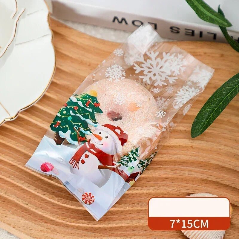 Подарочные пакеты с снеговиком, 10шт, Snowman 02